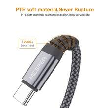 Short USB C To USB C 60W Cable 2 Pack 0.5Ft Fast Charging Nylon Braided ...