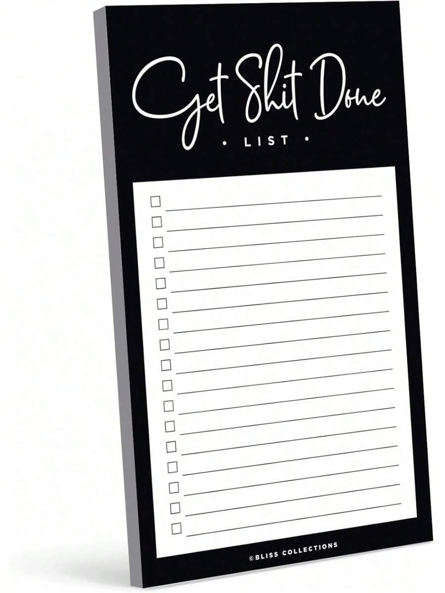 Collections To Do List Notepad, Funny Get Stuff Done, Magnetic Weekly ...