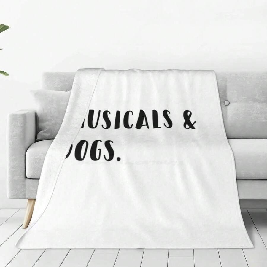 Musicals & Dogs Soft Warm Light Thin Blanket Musicals Westend Alexander ...