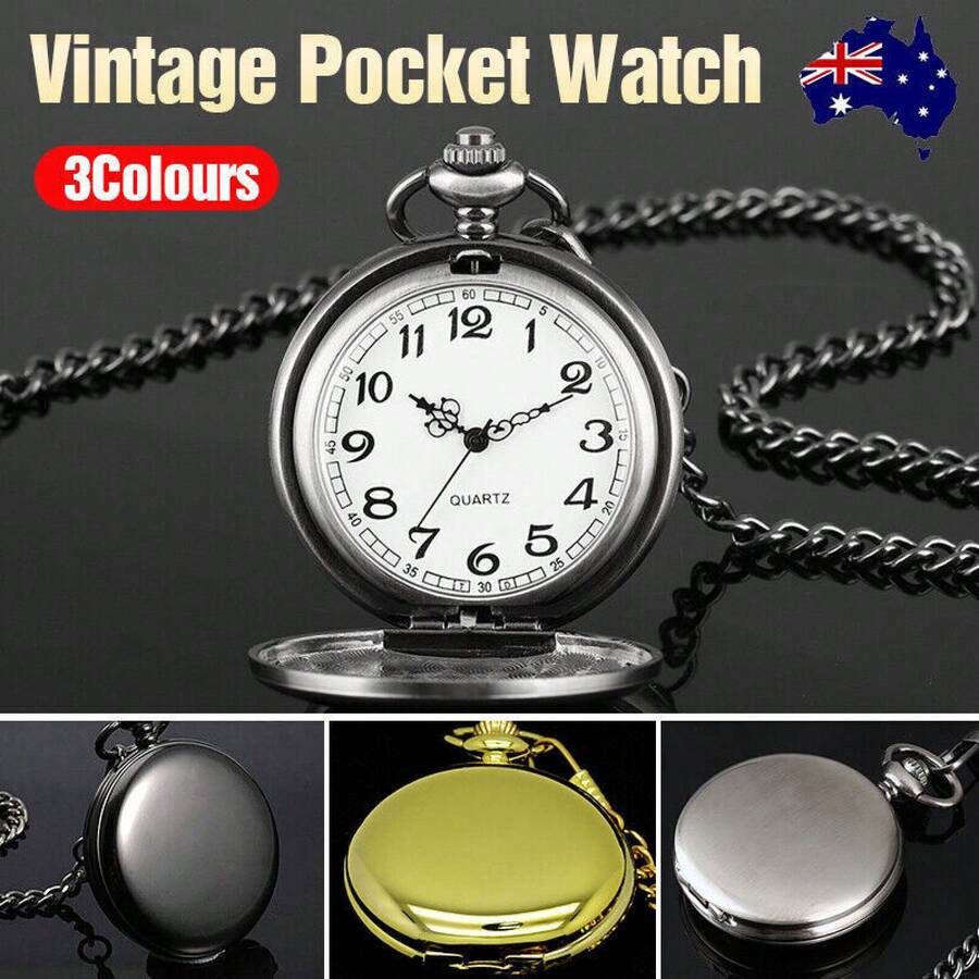 Aimall Mechanical Pocket Watch For Men Pocket Watch With Chain ...