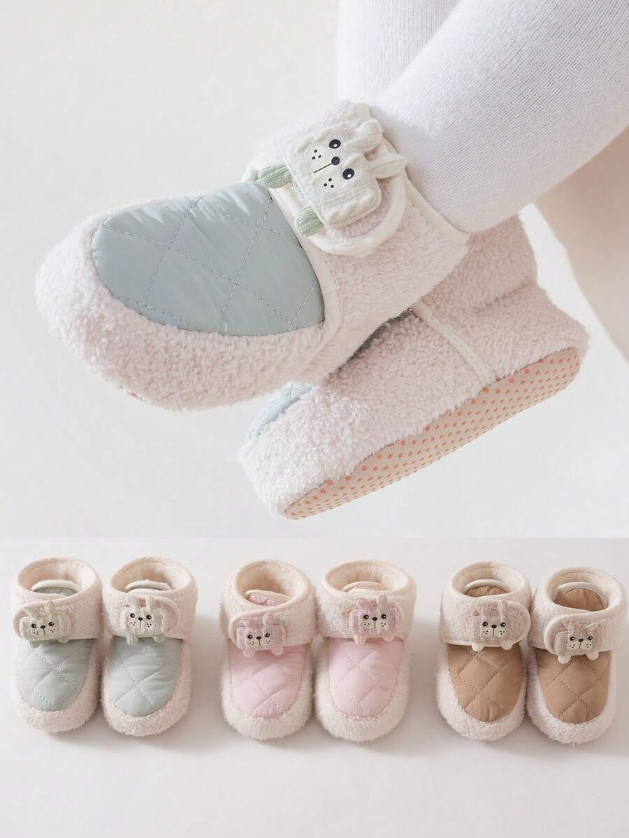 1 Pair Thick Warm Toddler Socks With Anti-Slip Dots, Infant Supplies ...