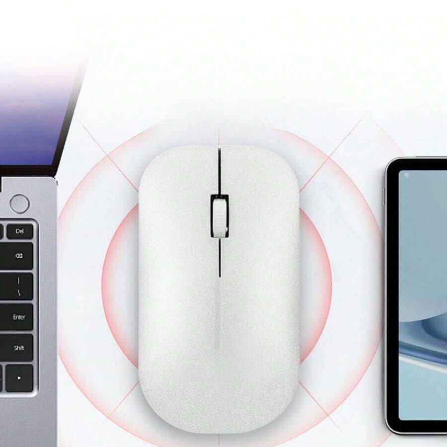 Wireless Business Mouse With Dual - Mode (Bluetooth + 2.4G) & Metallic ...
