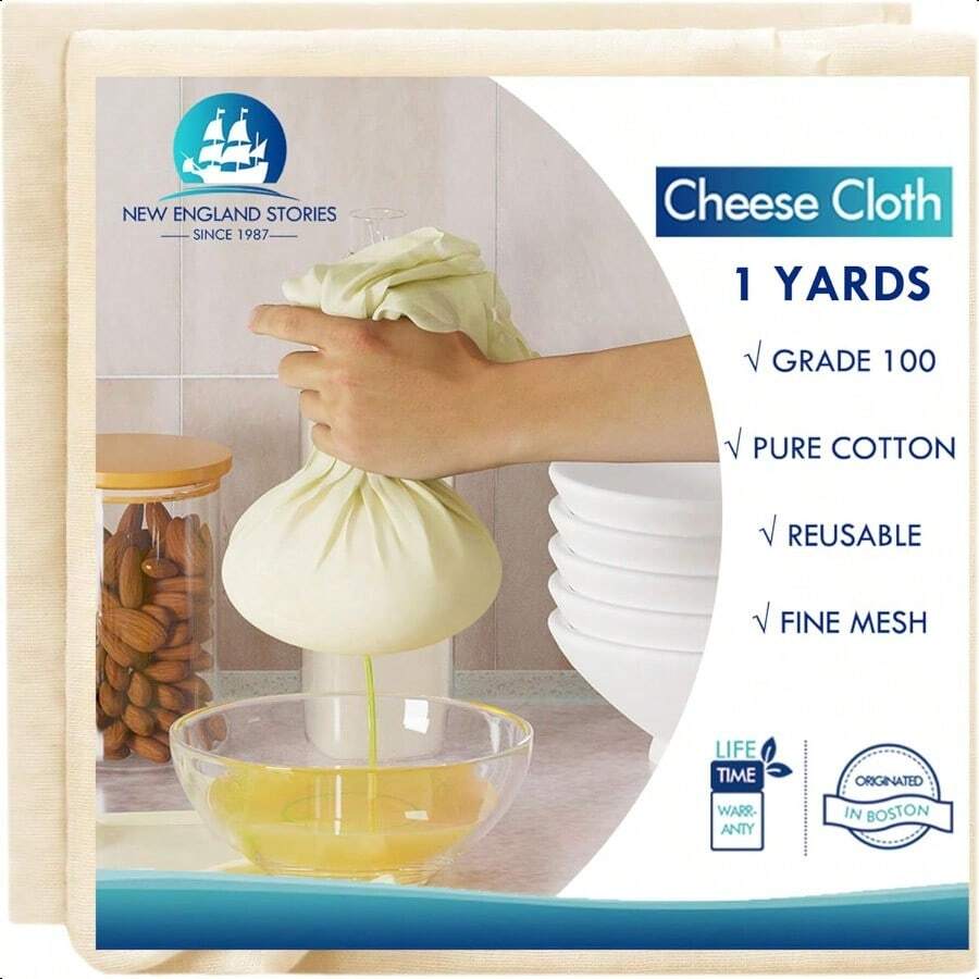 1 Yards Reusable Cheesecloth Grade 100 Cheese Cloth For Straining Craft ...