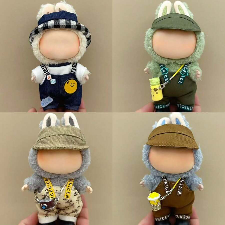 [Clothes Only] 17cm Labubu Outfit Set, Suitable For Labobo Resin Dolls ...