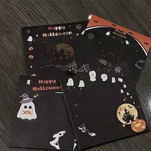 4pcs Halloween Black Cute Horror Sticky Notes, Creative Office ...