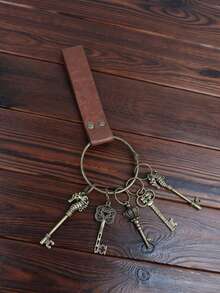 1 Stück mittelalterlicher Schlüsselanhänger, vintage Wikinger ...