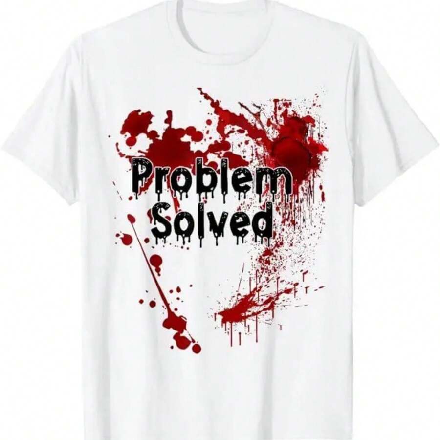 Problem Solved Halloween Print T-Shirt | SHEIN USA