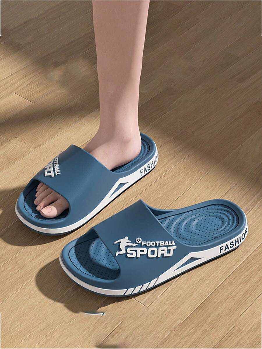 Chinelos Azul Marinho para Uso Interno e Externo para Homens, Sola ...