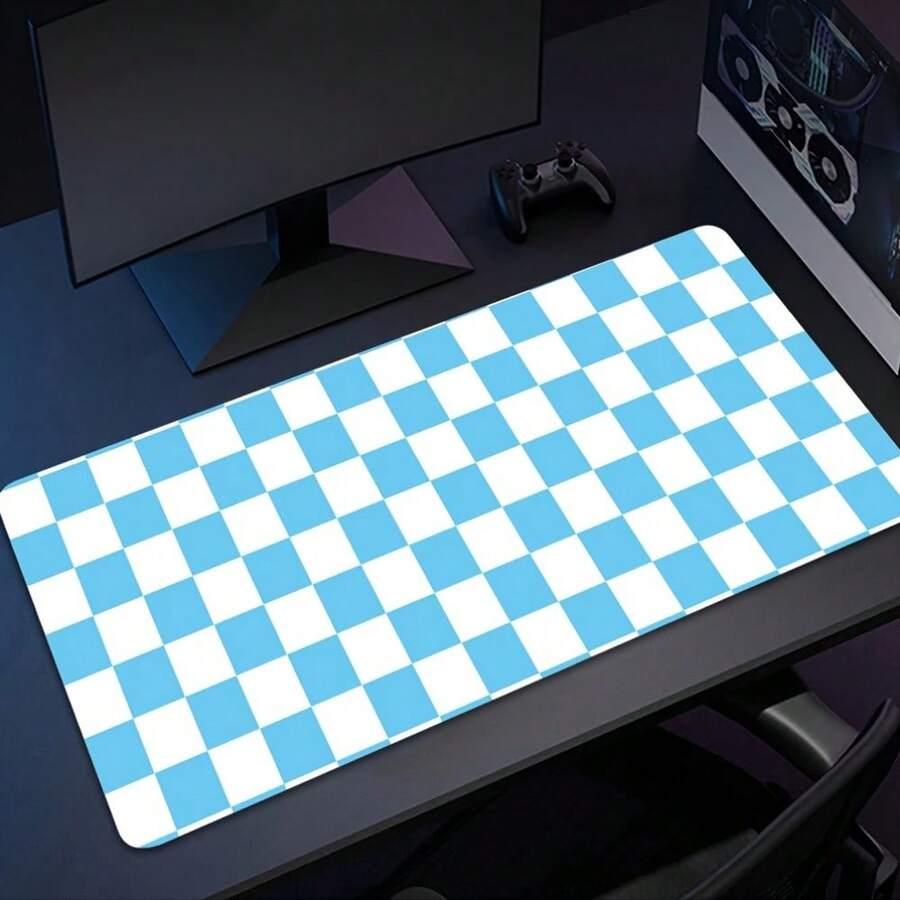 XXL Checkered Large Gaming Mouse Pad - Non-Slip Rubber Base, Waterproof ...