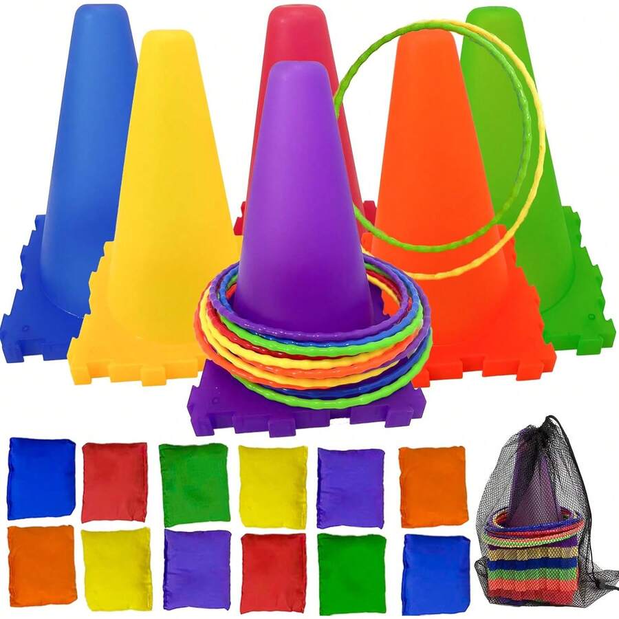 Sports Outdoor Game Toddlers,Gifts Birthday Party Cones Bean Bags Ring ...