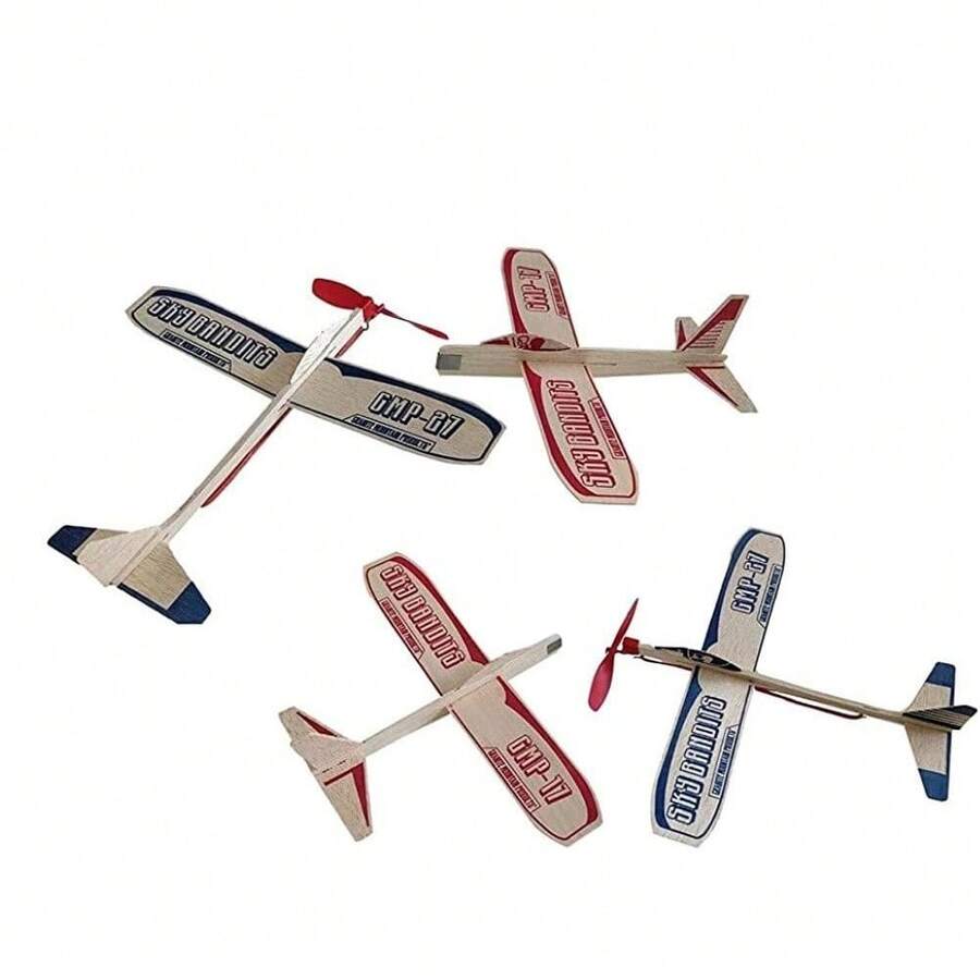 Balsa Wood Airplane Kits | Gliders And Propeller Plane Toys Set | Set ...