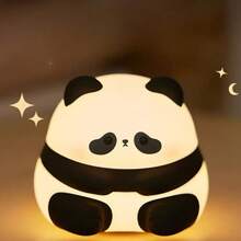 Luminaria De Panda Silicone Nocturna Night Light USB Luz Nocturna ...