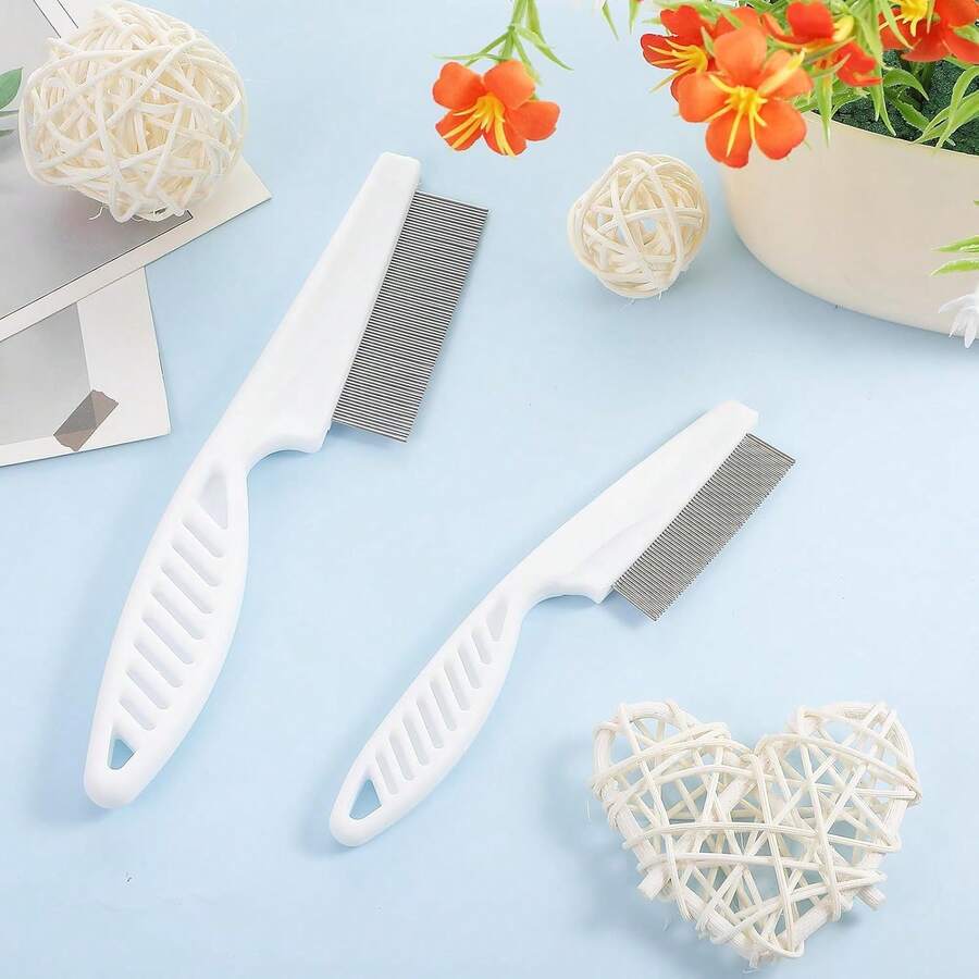 1 Pc Flea Comb For Dogs And Cats, Stainless Steel Pet Grooming Combs ...