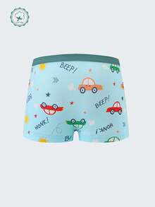 4 peças/pacote Cuecas Boxer Elásticas, Respiráveis e Confortáveis com ...