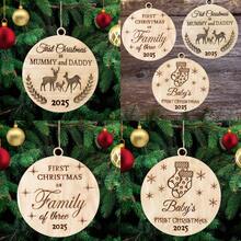 Generic 3 Pcs First Christmas As Family New Baby Christmas Decoration ...