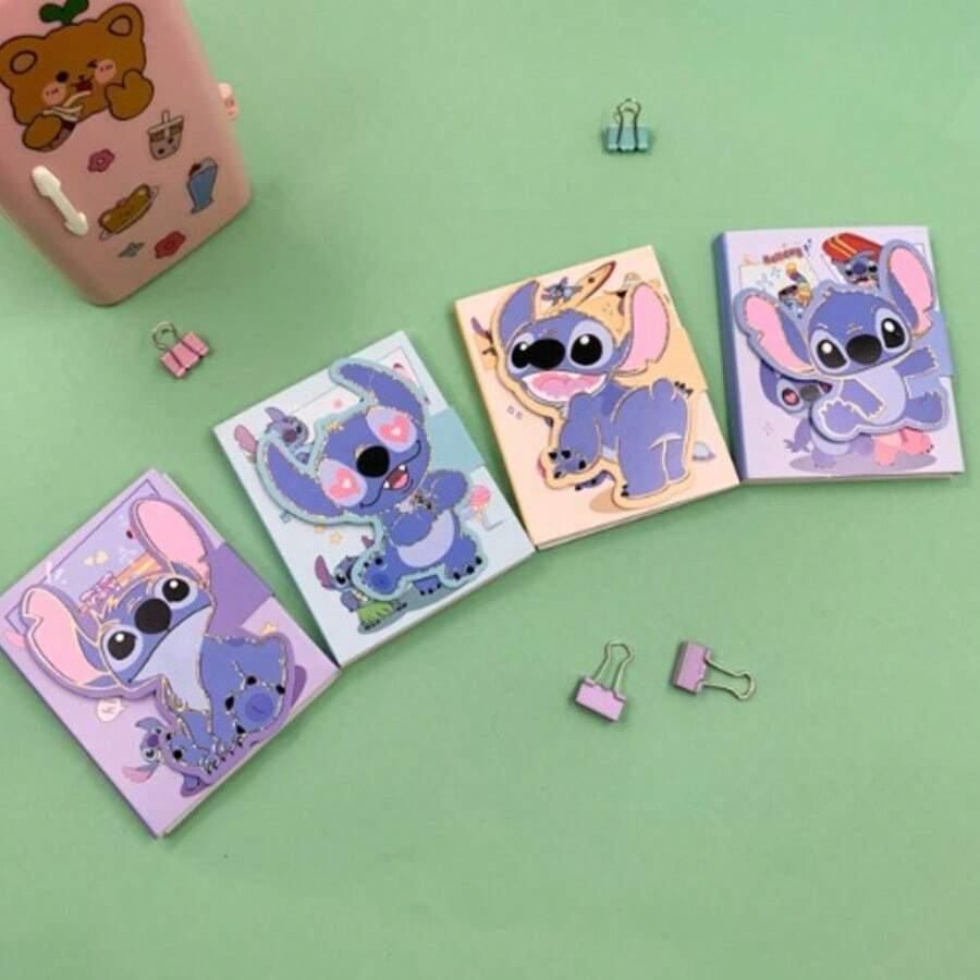 Lilo & Stitch 120-Sheet Accordion Stitch Glue Notepad | شي إن