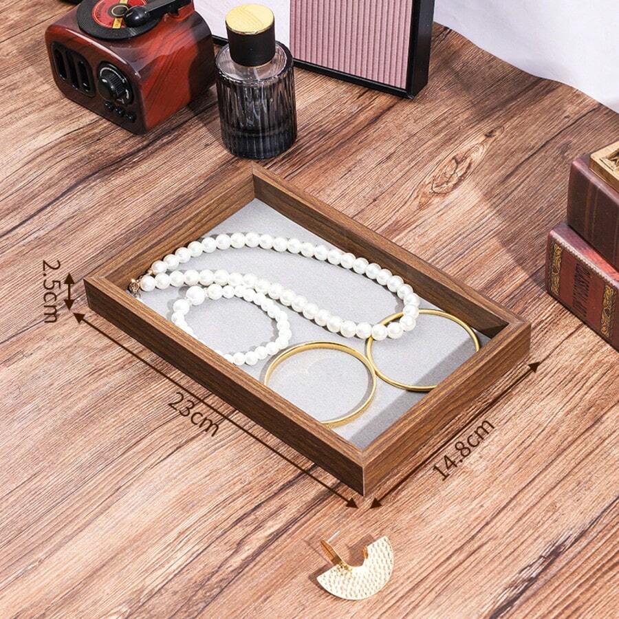 Wooden Stackable Jewelry Drawer Organizer With Compartments For ...