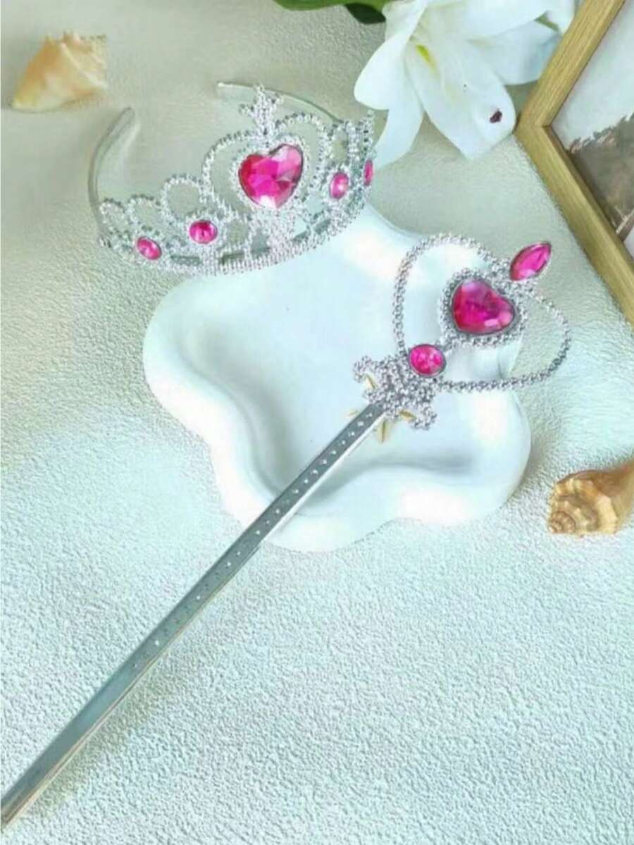 1pc Crown Magic Wand Fairy Wand Costume Accessory, Princess Crown And ...