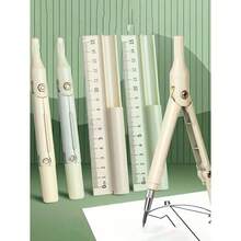 1 Set Multifunctional Compass Ruler Pencil, 3-In-1 Compass, Ruler ...