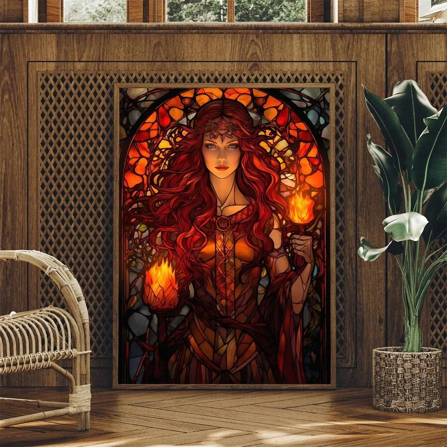 1pc Unframed Brigid Premium Matte Poster Celtic Goddess Of Fire And ...