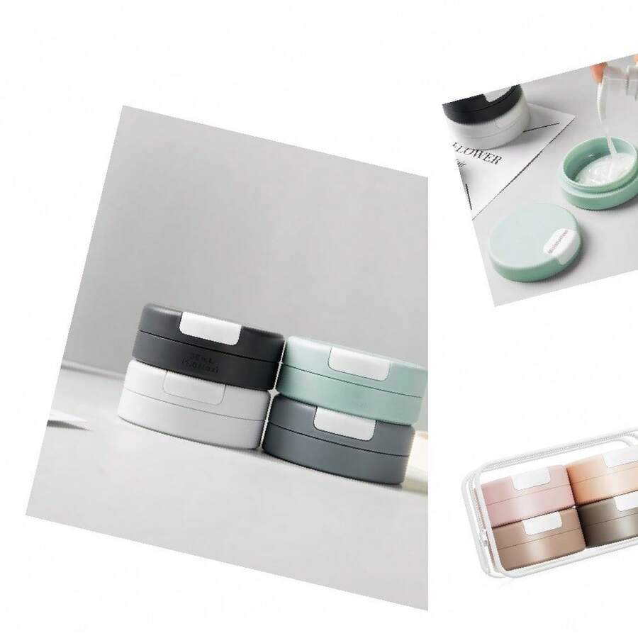 TSA Approved 1oz Plastic Magnetic Travel Toiletry Containers Set With ...