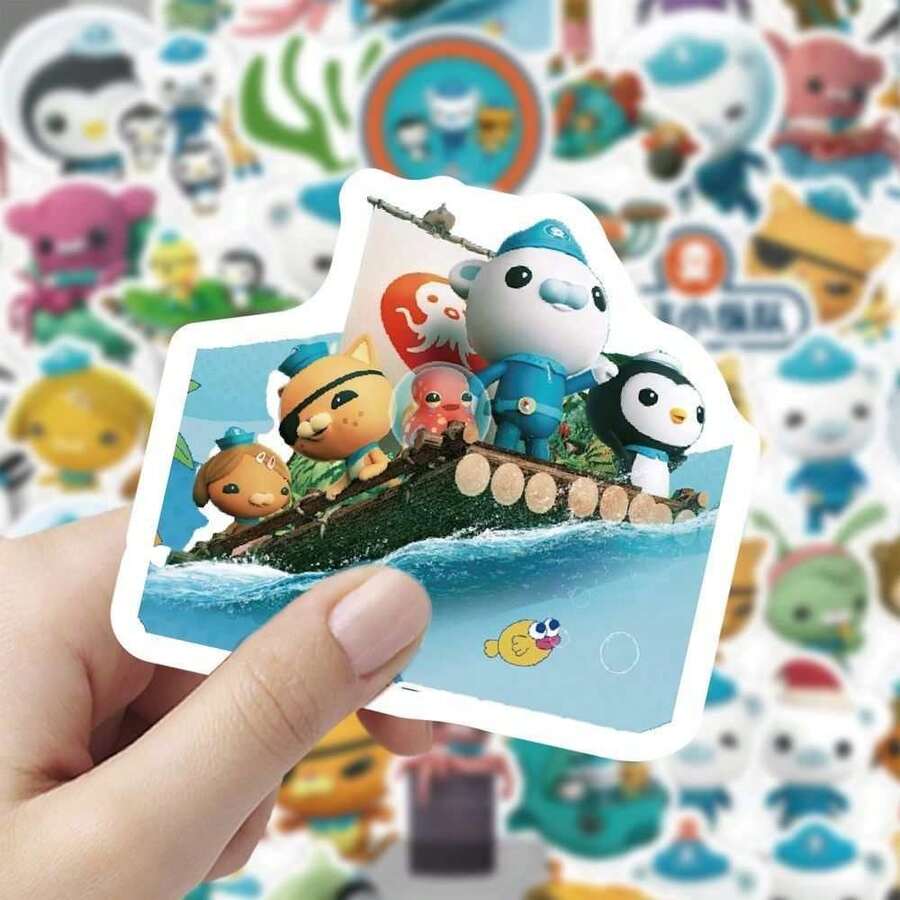 59 Pcs Underwater Column Sticker Captain Buck Cartoon Animation ...