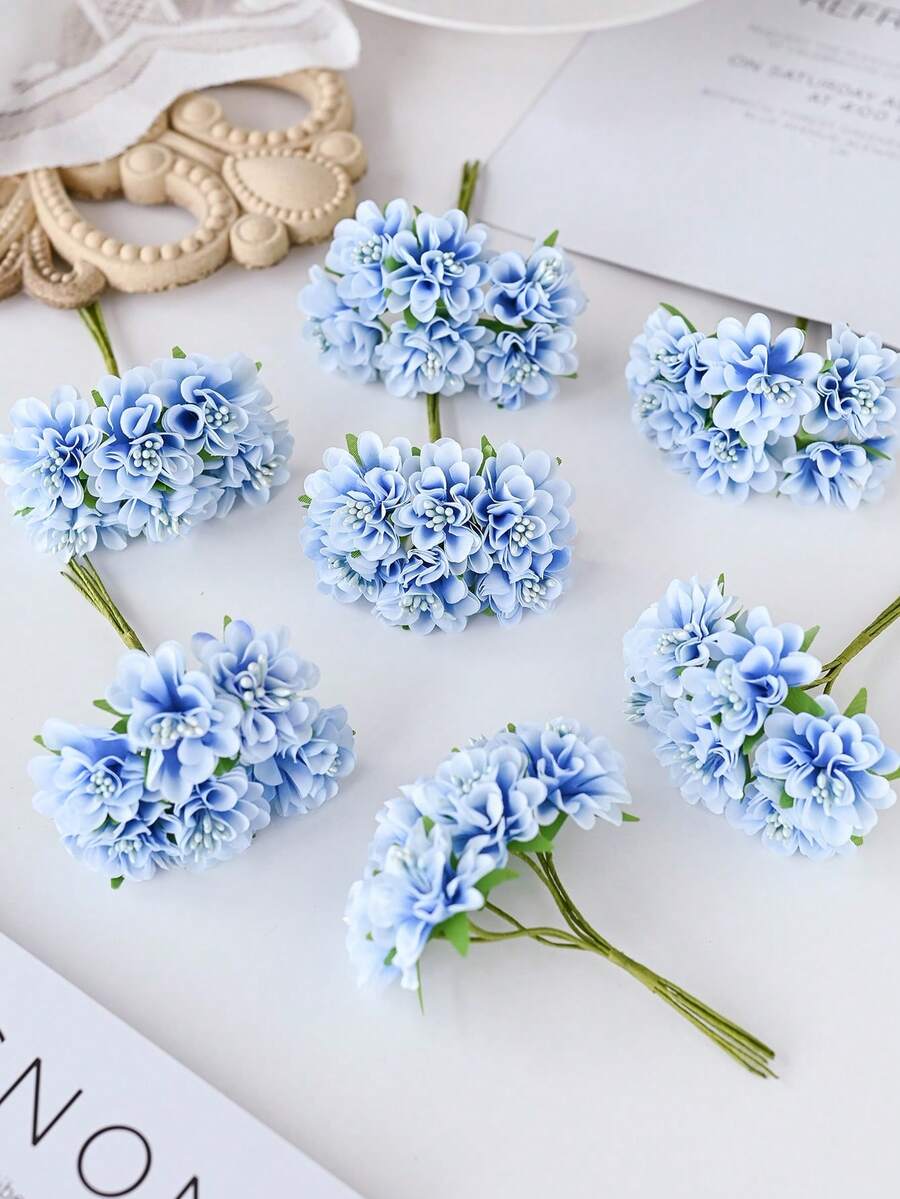 1 Bouquet (6 Heads) Artificial Carnation Flowers Bouquet MINI Letter ...