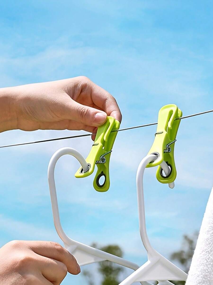 12/5/6-Pcs Heavy-Duty Windproof Clothespins - Multi-Functional Anti-Tip ...