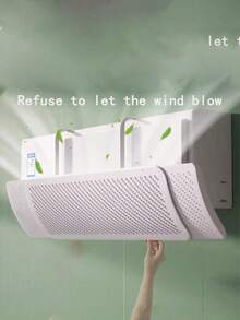 Premium AC Wind Deflector - 2-In-1 No-Tool Installation Anti-Draft ...