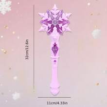 Children's Princess Snowflake Magic Wand With Lights And Sound Effects ...