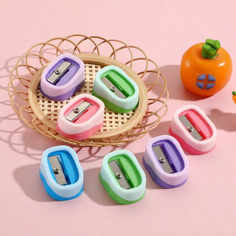 10/20pcs Cartoon Cute Portable Pencil Sharpener, A Mini Small And Cute ...