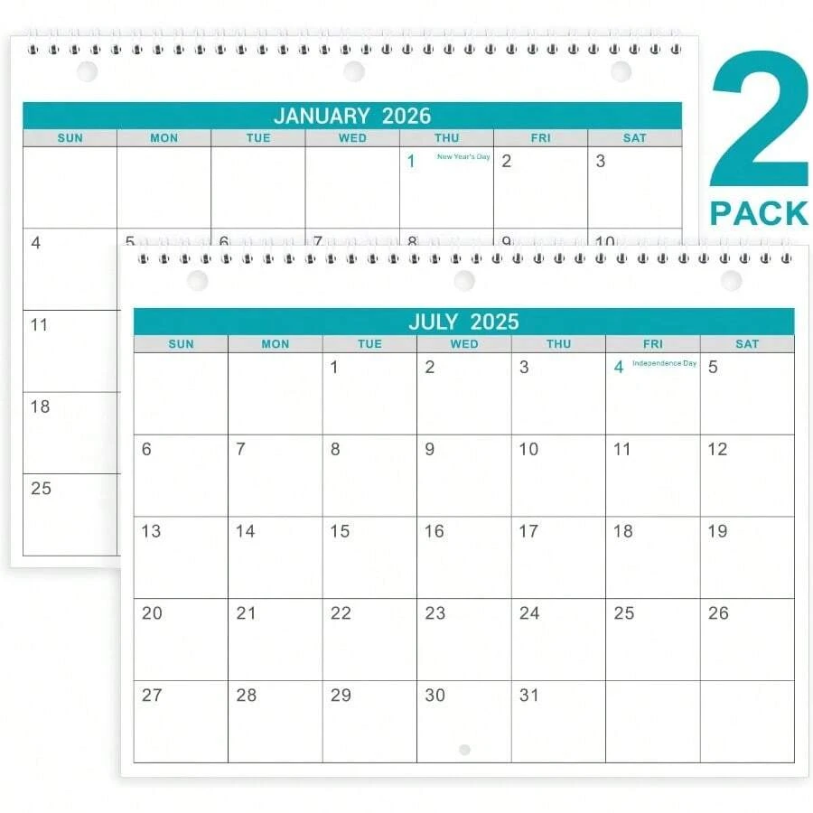20252026 Wall Calendar Calendar 20252026 8.5" X 11" July 2025 To ...