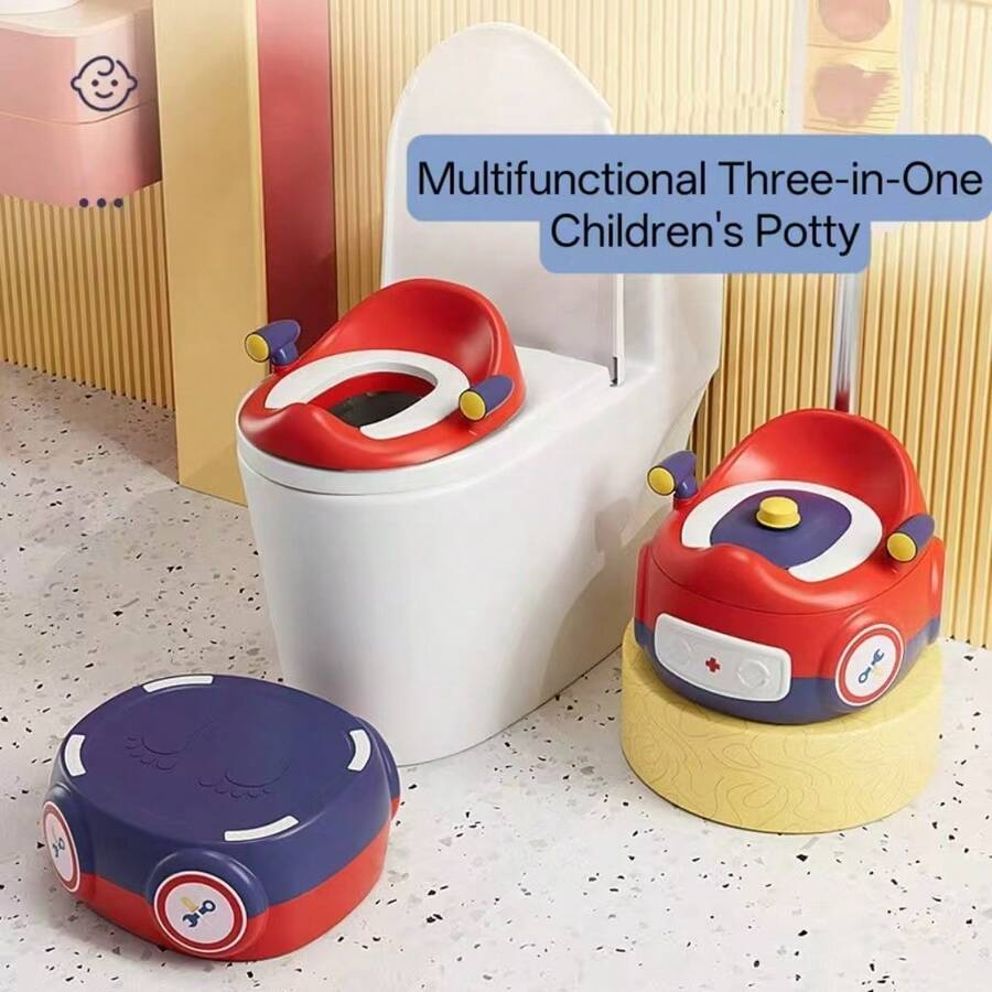3-In-1 Multifunctional Children's Potty, Car-Shaped Portable Potty ...