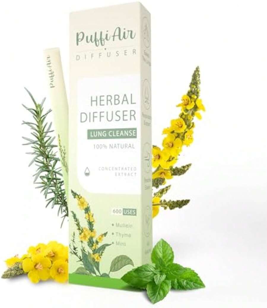 Upgraded Mullein Herbal Diffuser - 1 Stick (1 Pack) | Infused With ...
