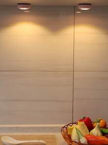 1pc Circular LED Pressure Lamp Wall Light, Pink, White, Silver LED ...