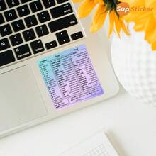 1pc Gradient Color Laptop Keyboard Shortcut Sticker, Includes ...