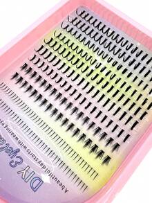11Rows Spikes Lash &Bottom Lashes Individuals Eyelash Clusters D/DD ...