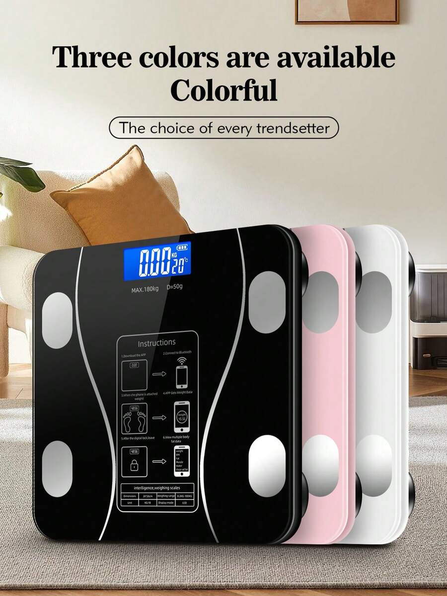 Bilancia da bagno Smart Body Fat, bilancia di precisione per uso ...