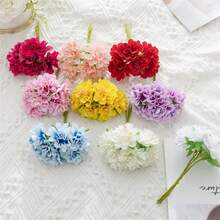 1 Bouquet (6 Heads) Artificial Carnation Flowers Bouquet MINI Letter ...