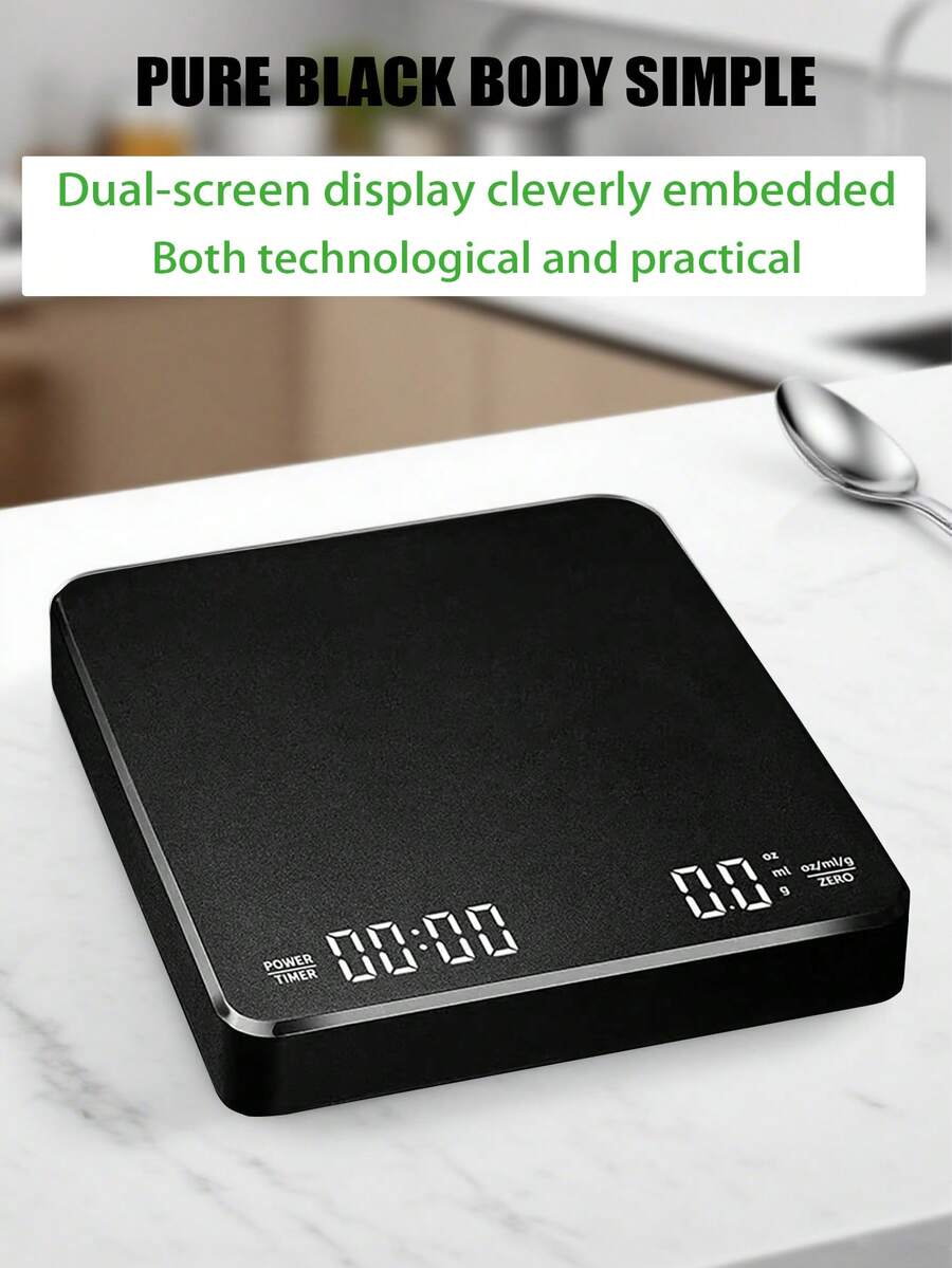 3kg/0.1g High Precision Kitchen Scale, Stainless Steel Platform, LCD ...