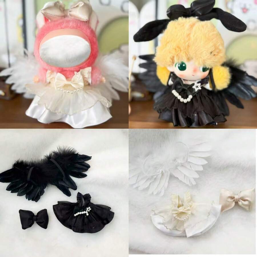 For LABUBU Accessory Outfit Angel Dress Set For 1st, 2nd, 3rd ...