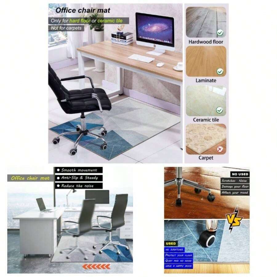 Office Chair Hardwood Floor Low - Pile Carpet, 3648 Highly Premium ...