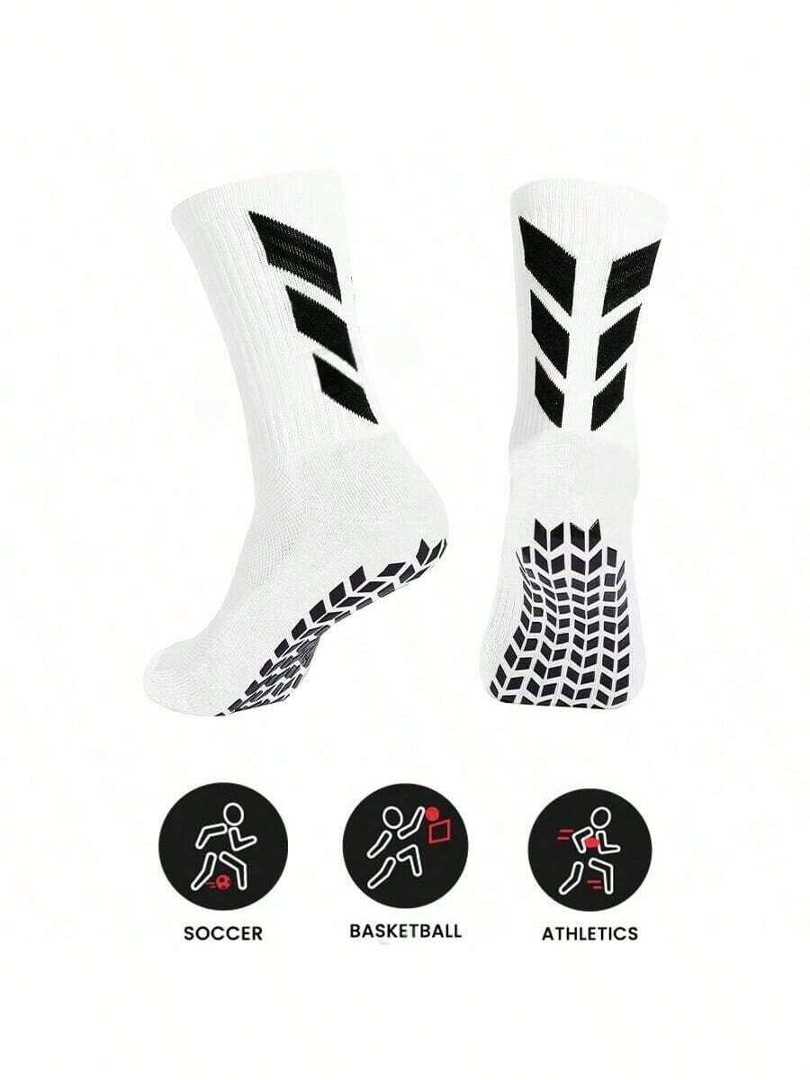 Erwachsene Fußballsocken, rutschfeste Silikon-Trainingssocken mit ...