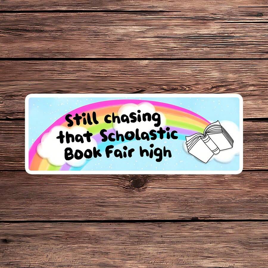 1PC Funny Book Lover Sticker, Scholastic Book Fair Decal, Nostalgia ...