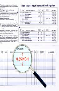 Larger Lines 20 Pack Checkbook Register, Check Registers For Personal ...