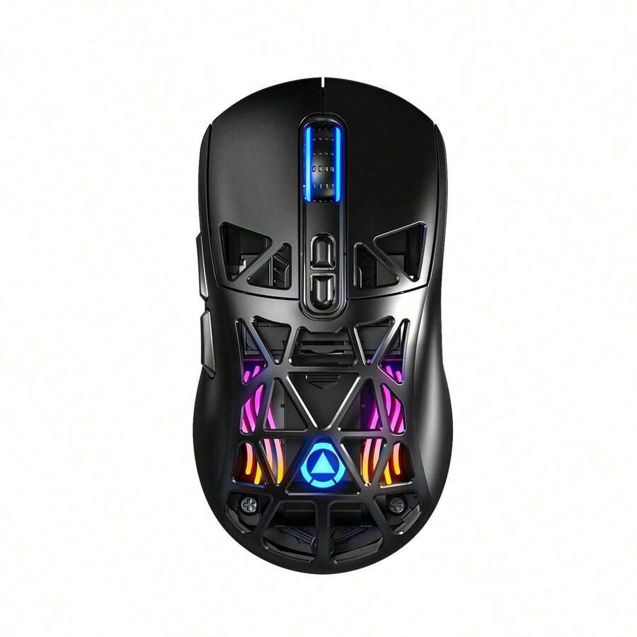 .Silver-Engraved Lightweight Perforated Gaming Mouse - Bluetooth ...