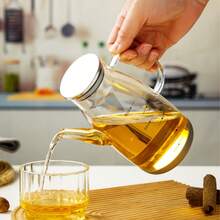 1pc Thick Fully Glass Oil Pot, Household Non-Drip Eagle Beak Oil Bottle ...