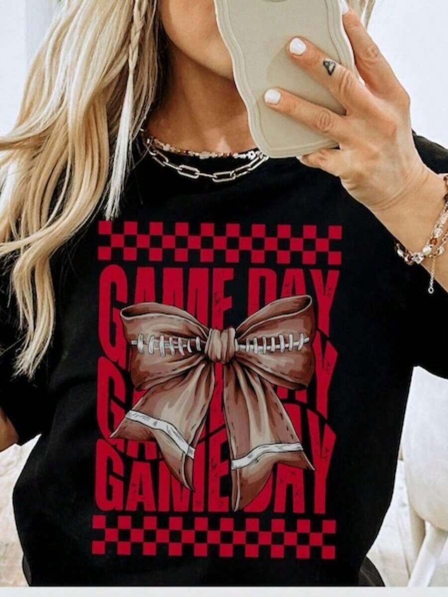 Game Day Football Shirt, Team Mascot Tshirt, , Gameday Shirt, Red ...