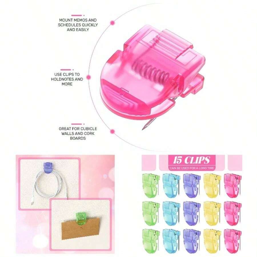 50 Pcs Cubicle Clips Fabric Panel Cubicle Accessories Fabric Partition ...