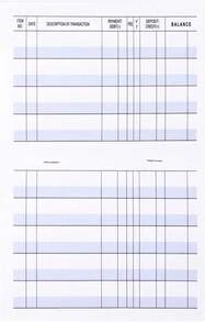 Larger Lines 20 Pack Checkbook Register, Check Registers For Personal ...